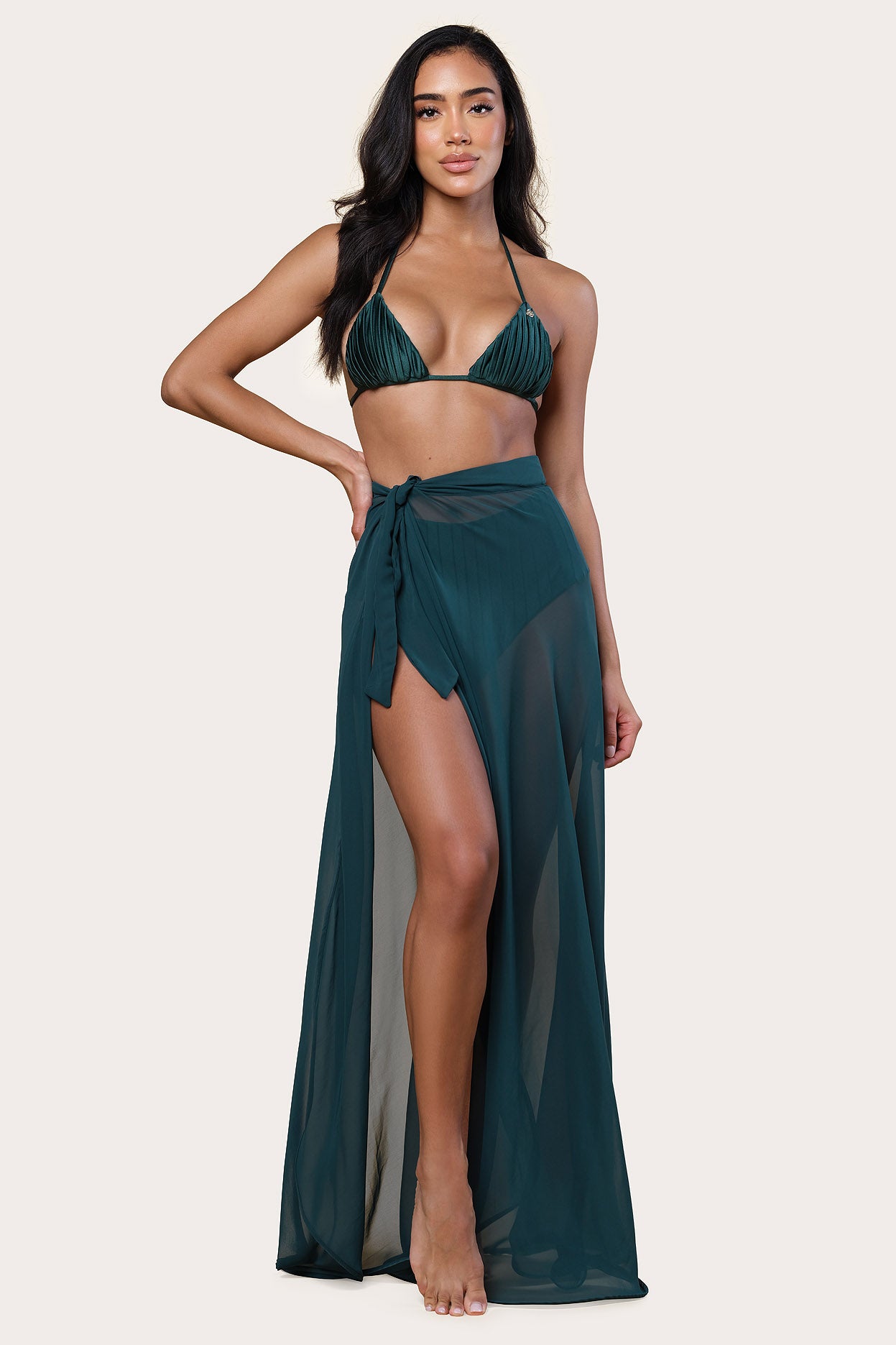 Valentina Skirt Midnight Palm