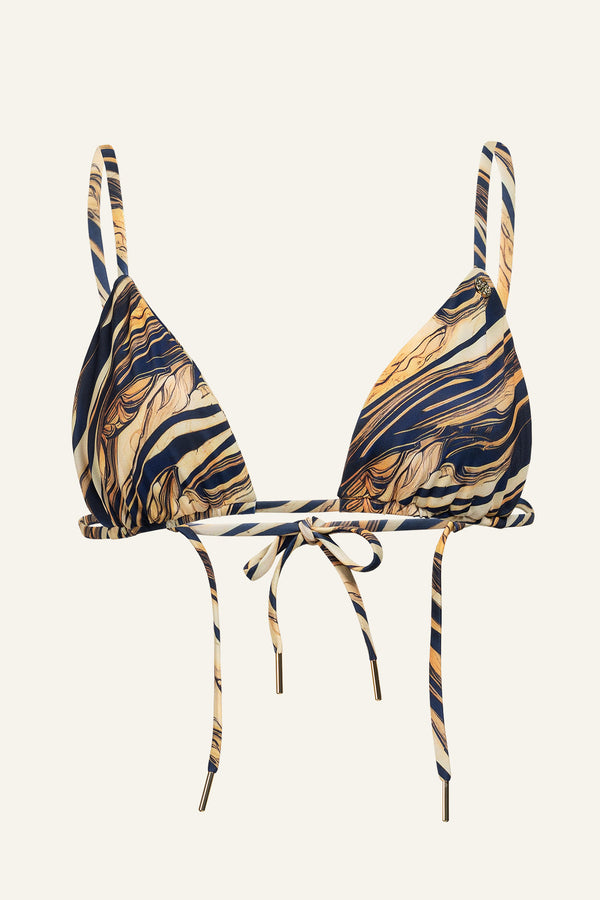 Zia Yellow Blk Wave Bikini (Cheeky)